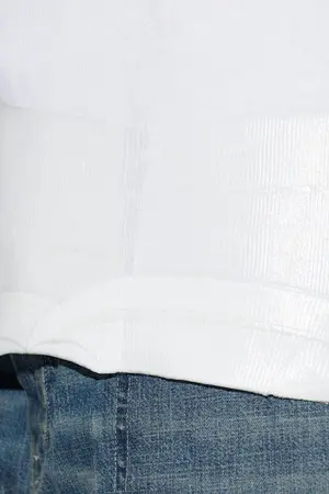 MAISON MARGIELA Asymmetrical Cut Tank Top - White