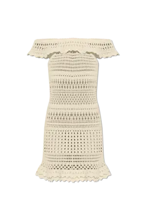 MARANT ETOILE Zoa Crochet Mini Dress - Cream