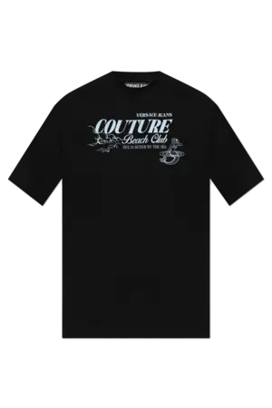 Versace T-shirt With Print - Black
