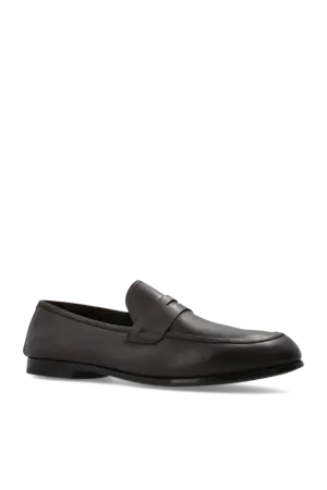 FABI Leather Loafers - Brown