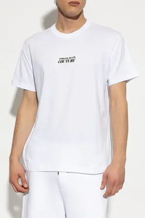 Versace T-shirt With A Rubber Logo Patch