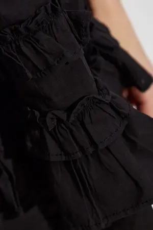 GANNI Strappy Mini Dress - Black