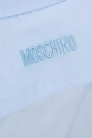 Moschino Shoulder Ruffle Shirt - Light Blue