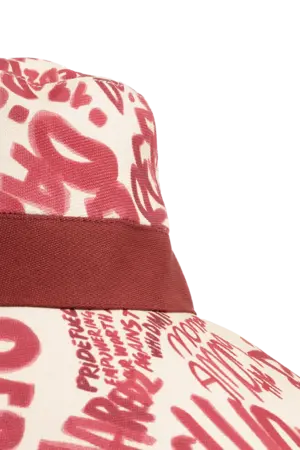 Dsquared2 Printed Hat - Red