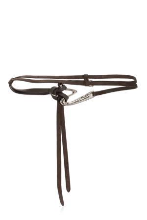 Moschino Suede Tie Belt