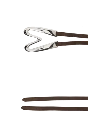 Moschino Suede Tie Belt