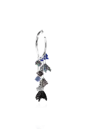 Isabel Marant Étoile Single Earring With Crystals - Silver