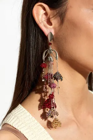 Isabel Marant Étoile Crystal Dangle Earring - Red