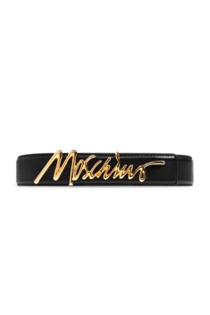 Moschino Leather Belt - Black
