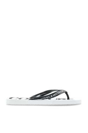 Versace Logo Flip-flops - White