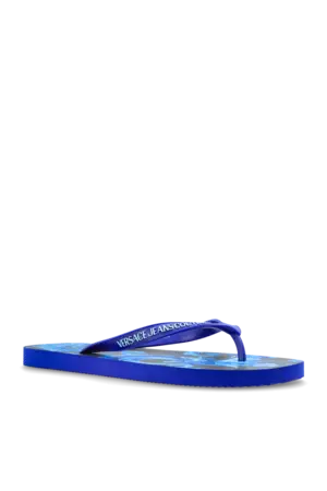 Versace Rubber Flip-flops With Logo