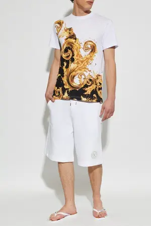 Versace Rubber Flip-flops With Logo - White