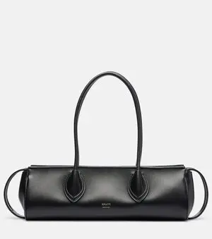 Khaite Donna Leather Shoulder Bag - Black