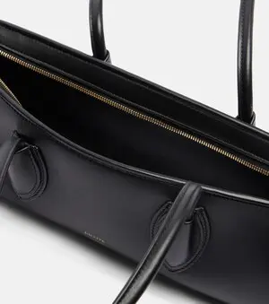 Khaite Donna Leather Shoulder Bag - Black