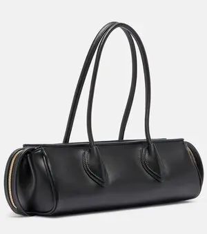 Khaite Donna Leather Shoulder Bag - Black