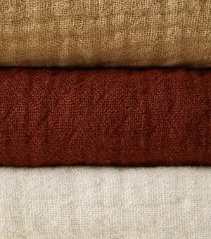 ONCE MILANO Linen Throw - Brown