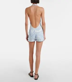Emilio Pucci Manuba Halterneck Jersey Romper