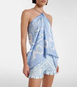 Emilio Pucci Manuba Ruffled Jersey Shorts