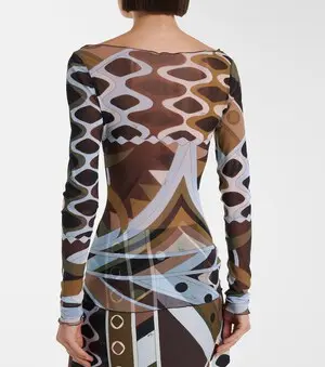 Emilio Pucci Vivara Tulle Top