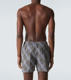 Burberry Check Swim Trunks