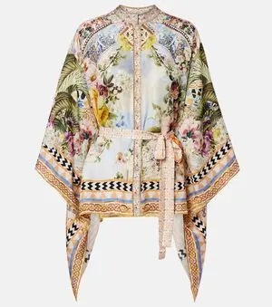 Camilla Printed Silk Blouse - Multicoloured