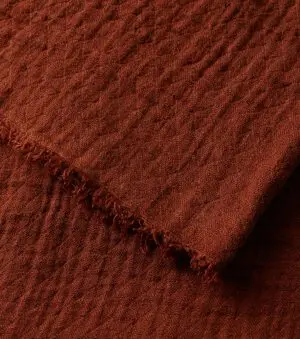 ONCE MILANO Linen Throw - Brown