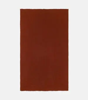 ONCE MILANO Linen Throw - Brown