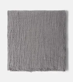 ONCE MILANO Linen Throw - Grey