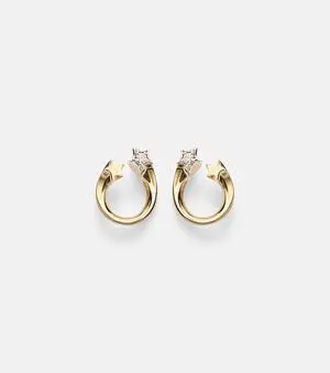 ROXANNE FIRST Shooting Star 14kt Yellow Earrings With Diamonds - Gold