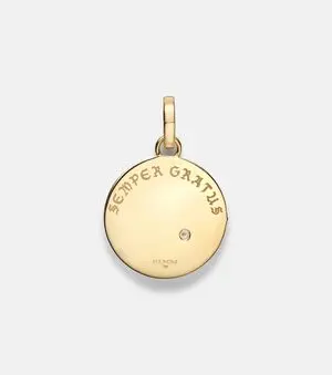 FOUNDRAE Infinite Gratitude Braided Wheat Pendant With Diamond