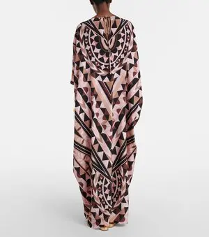 Emilio Pucci Silk Crepe De Chine Kaftan - Pink
