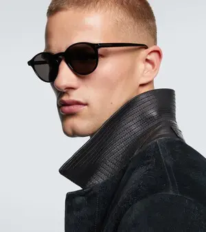 TOM FORD Prescott Round Sunglasses - Black
