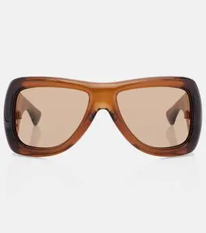 Saint Laurent Oversized Sunglasses - Brown