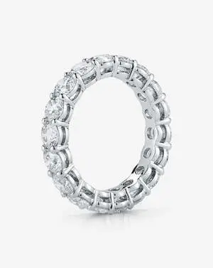 Ring Concierge Round Lab-grown Diamond Eternity Band In Platinum
