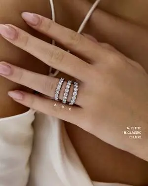 Ring Concierge Round Lab-grown Diamond Eternity Band In Platinum