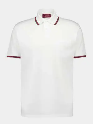 Gucci Polo Stretch Piquet Cotton - White