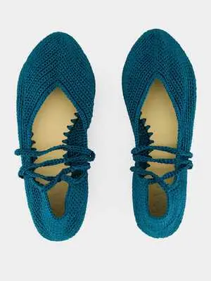 KASHURA High Crochet Ballerina - Blue