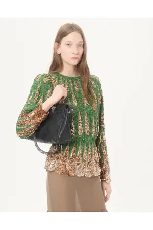 Valentino Garavani Embroidered Chiffon Top - Multicolor