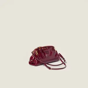 Miu Miu Caprice Leather Clutch - Amaranth Red