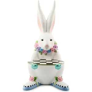 MACKENZIE-CHILDS Patience Brewster Rabbit Butler - White