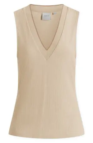 Varley Corby V-neck Modal Blend Tank - Birch