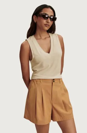 Varley Corby V-neck Modal Blend Tank - Birch
