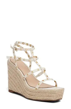 Cinq À Sept Norah Grommet Espadrille Wedge - Ivory
