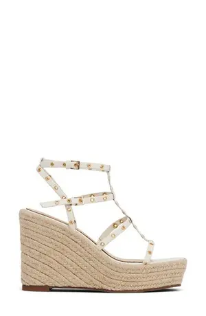 Cinq À Sept Norah Grommet Espadrille Wedge - Ivory