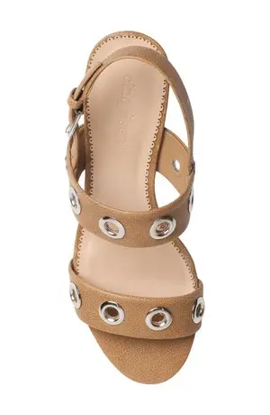 Cinq À Sept Gemma Grommet Slingback Sandal - Brown Sugar