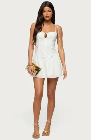 EDIKTED Kaira Boned Minidress
