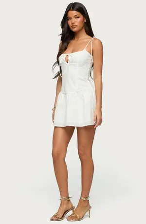 EDIKTED Kaira Boned Minidress