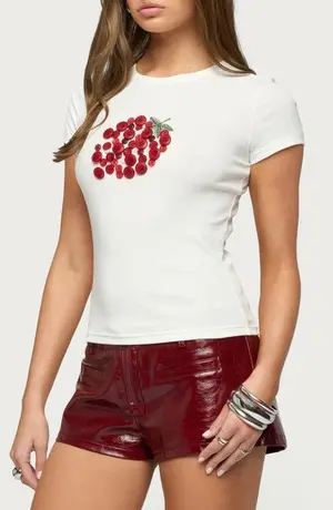 EDIKTED Button T-shirt