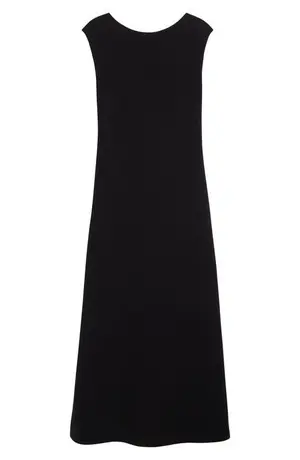 Max Mara Pepli V-back Scuba Knit Jersey Midi Dress