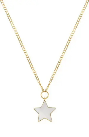 FREYA ROSE 22ct Gold Vermeil Mother-of-pearl Pendant Necklace - Star